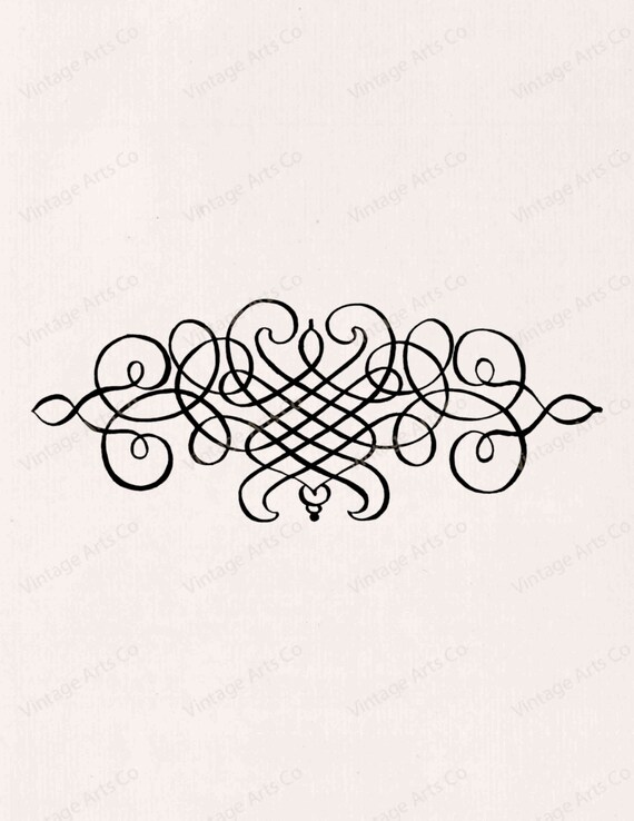 Fancy Line Designs Clip Art
