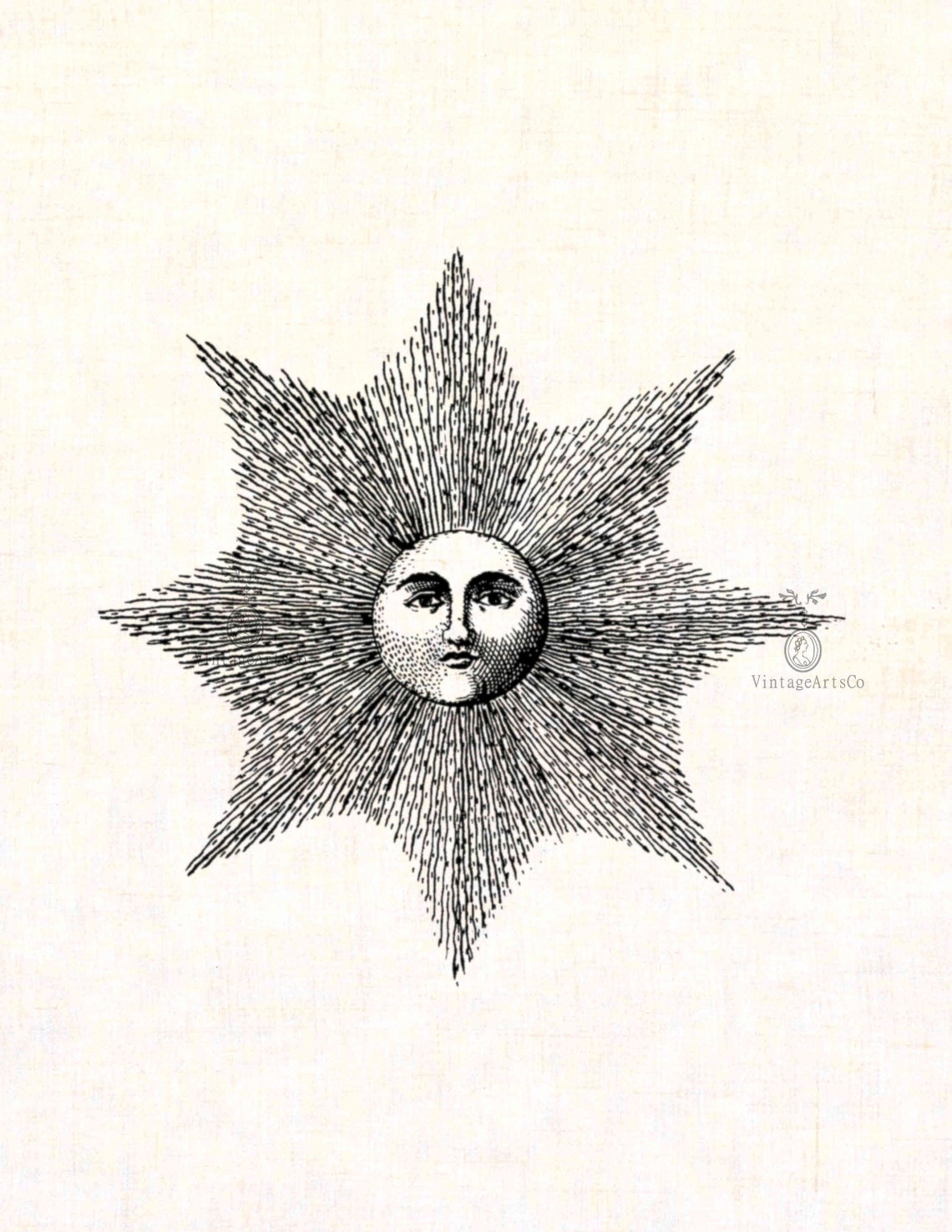 Downloadable Art 8.5x11 Art Sun Whimsical Illustration - Etsy