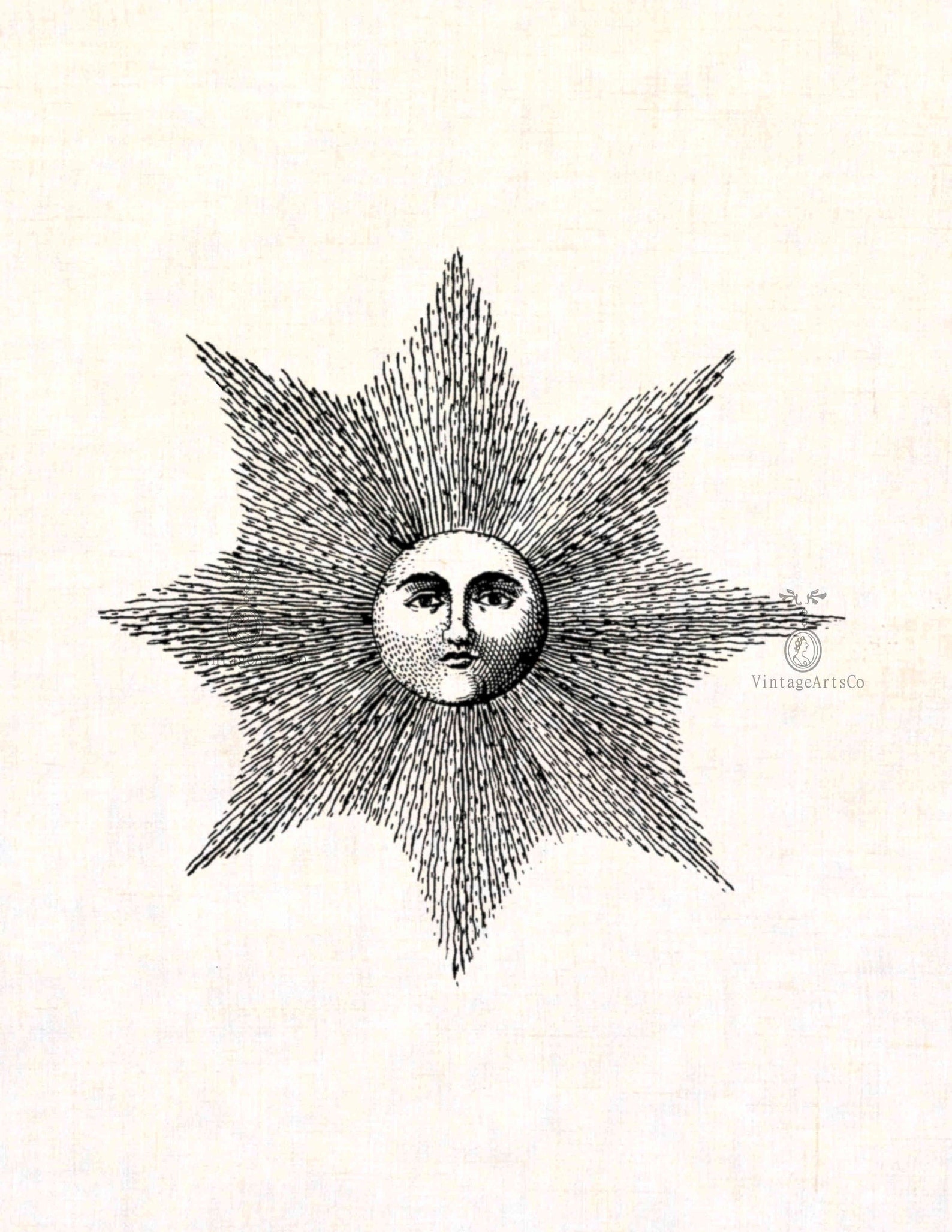 Downloadable Art 8.5x11 Art Sun Whimsical Illustration - Etsy