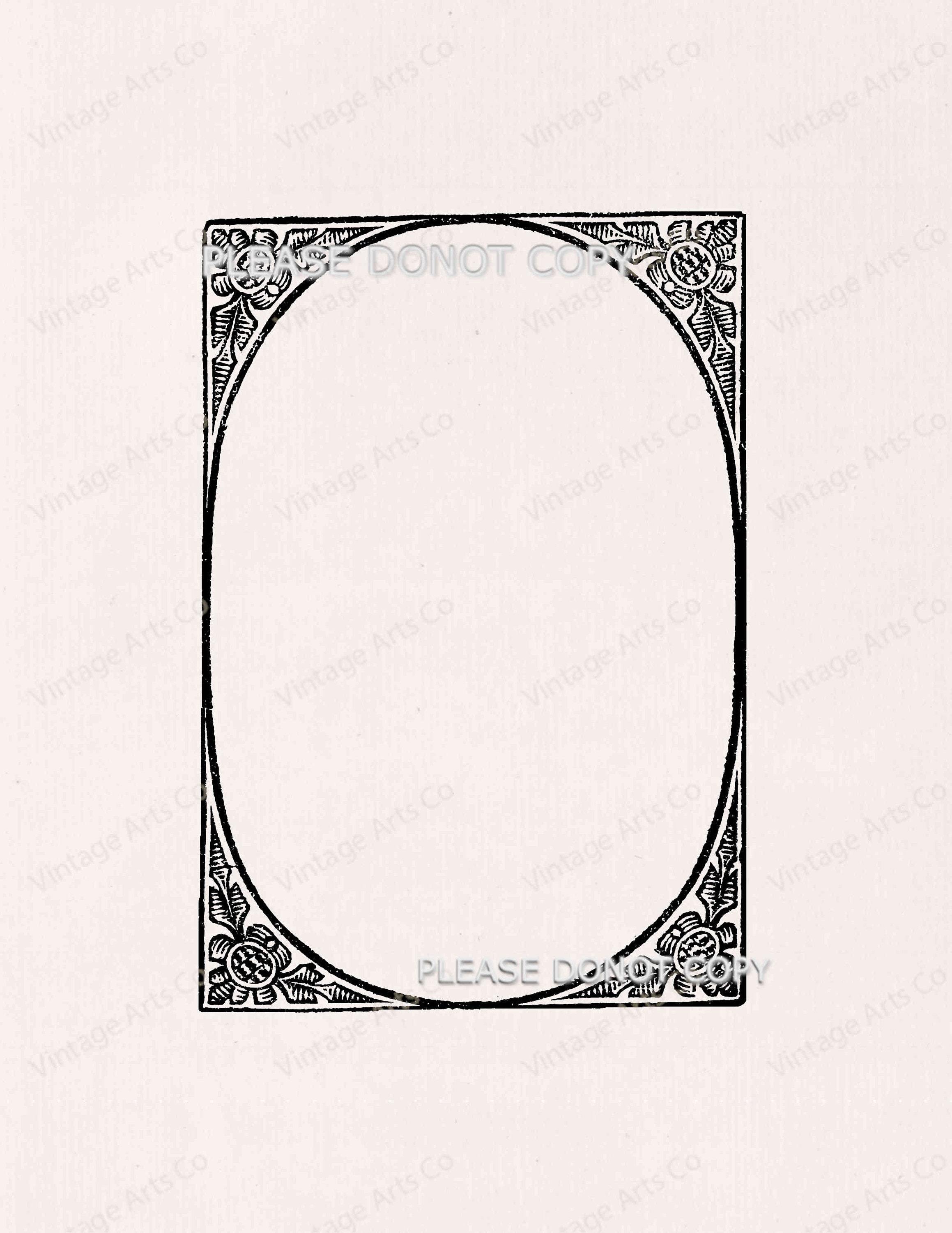 Vintage Menu Clip Art