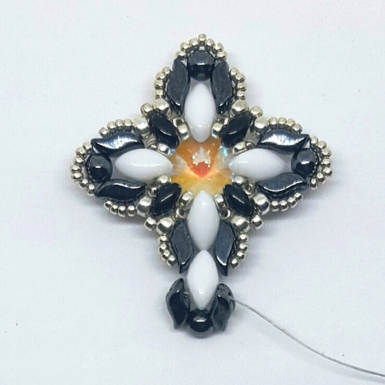 Pendant Cross beading pattern | Etsy