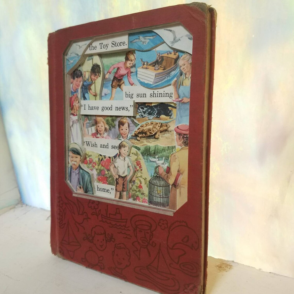 Carved Book Sculpture - Children's Theme - Etsy