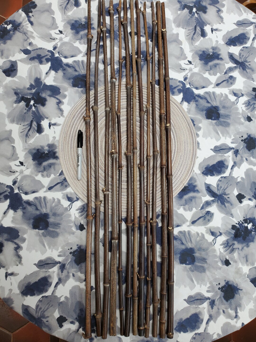 3' Assorted THIN Black Bamboo Pieces for Decor or Crafts, Qty 12 - Etsy