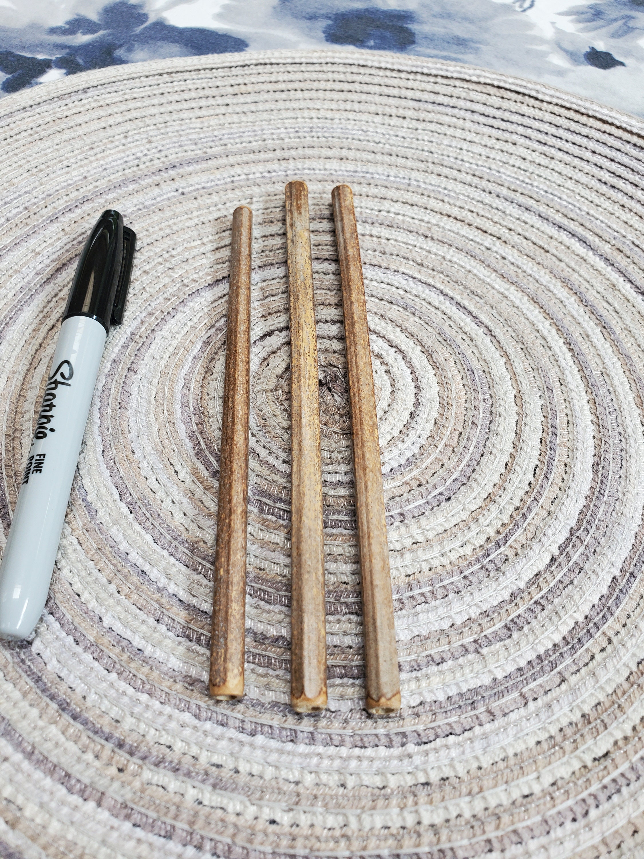 6-7 Mm Dia Black Bamboo Pipe Stems 3-pack - Etsy