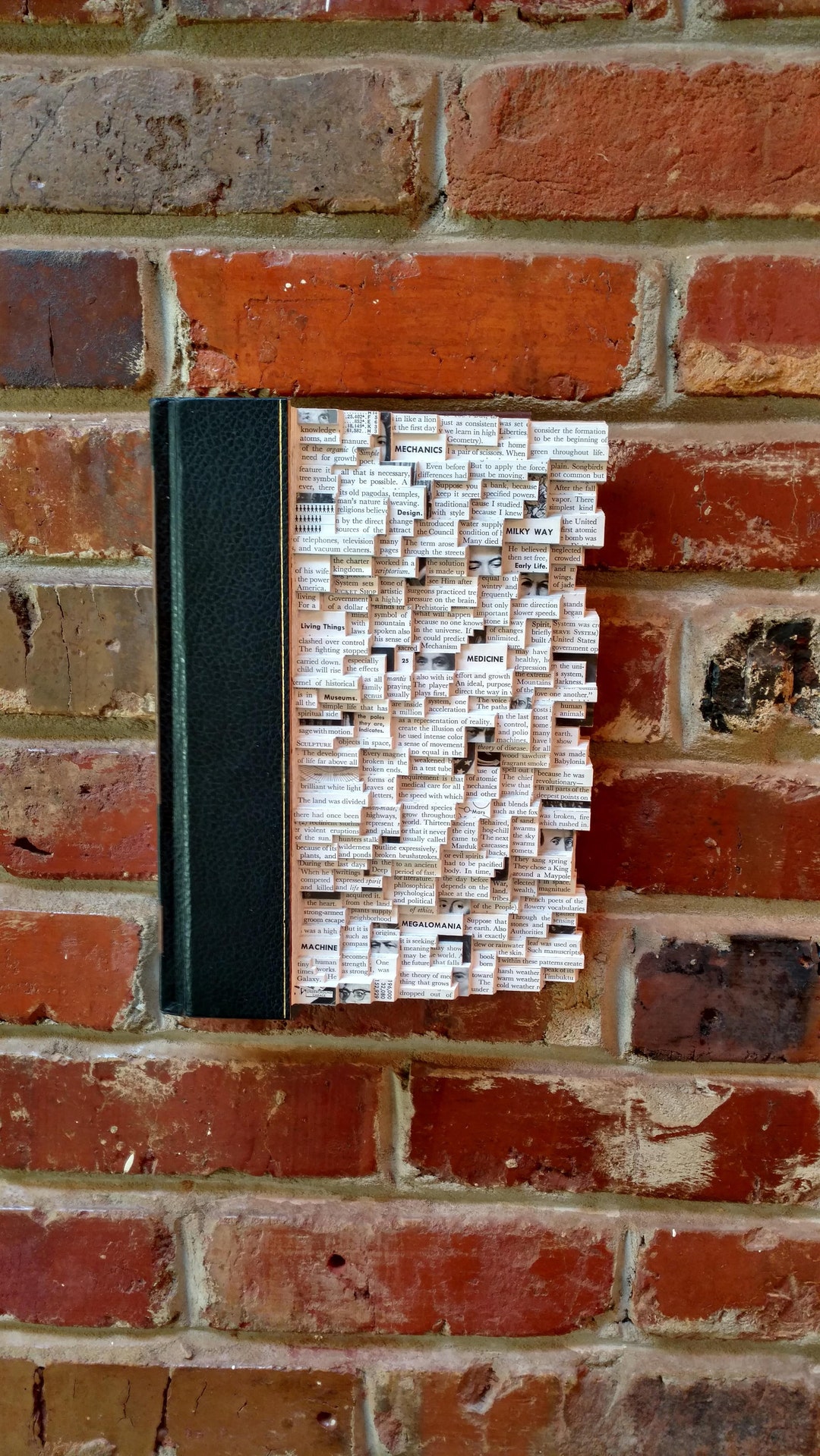 Brilliant White Light - Eclectic Book Sculpture - Hand-carved - Etsy