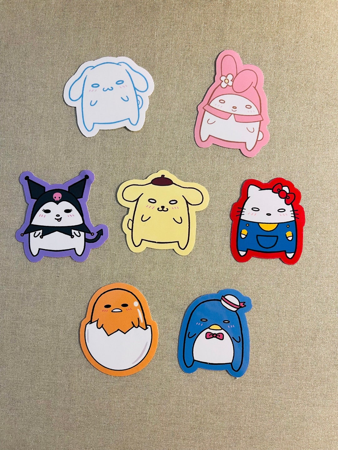 Sus-rio sanrio Character Stickers glossy - Etsy