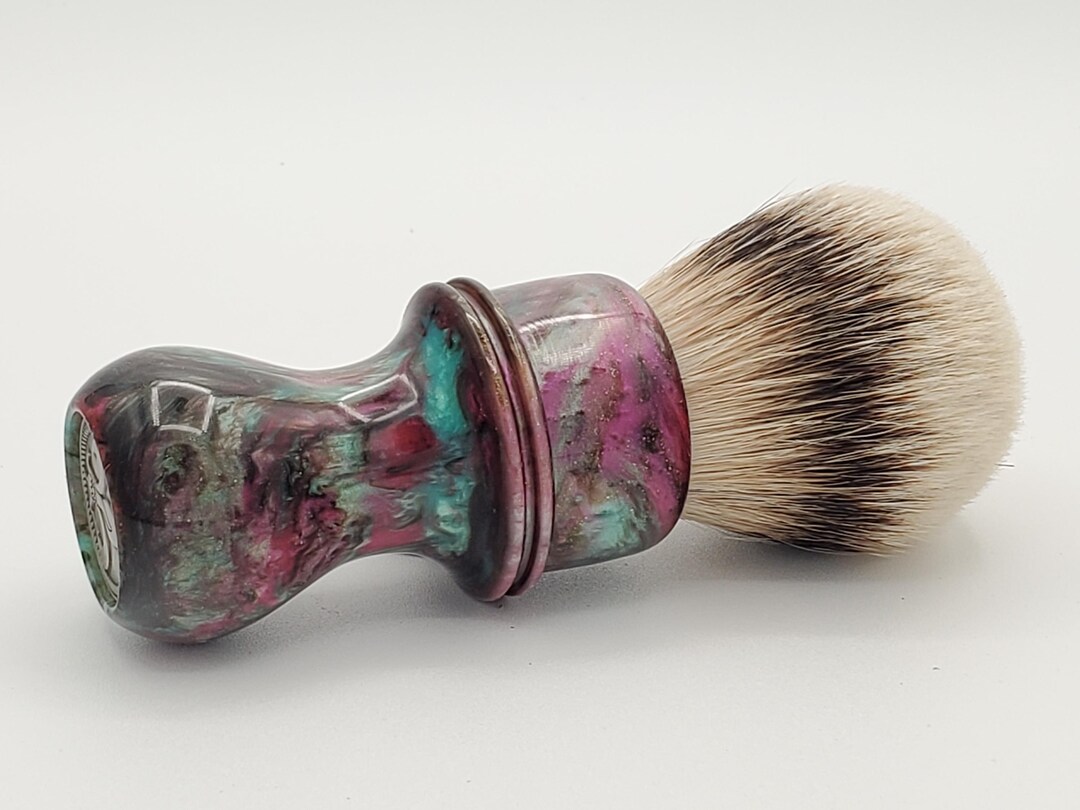 The "tropical Blast" 28mm Silvertip Badger Shaving Brush - Etsy
