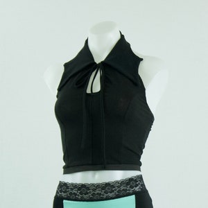 BAT CROP TOP, Bat Wing Top, Black Crop Top, Summer Shirt, Halter Tank ...
