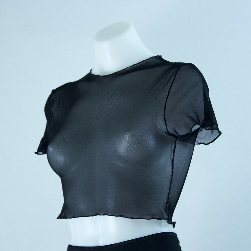 See Through Crop Tops - Etsy