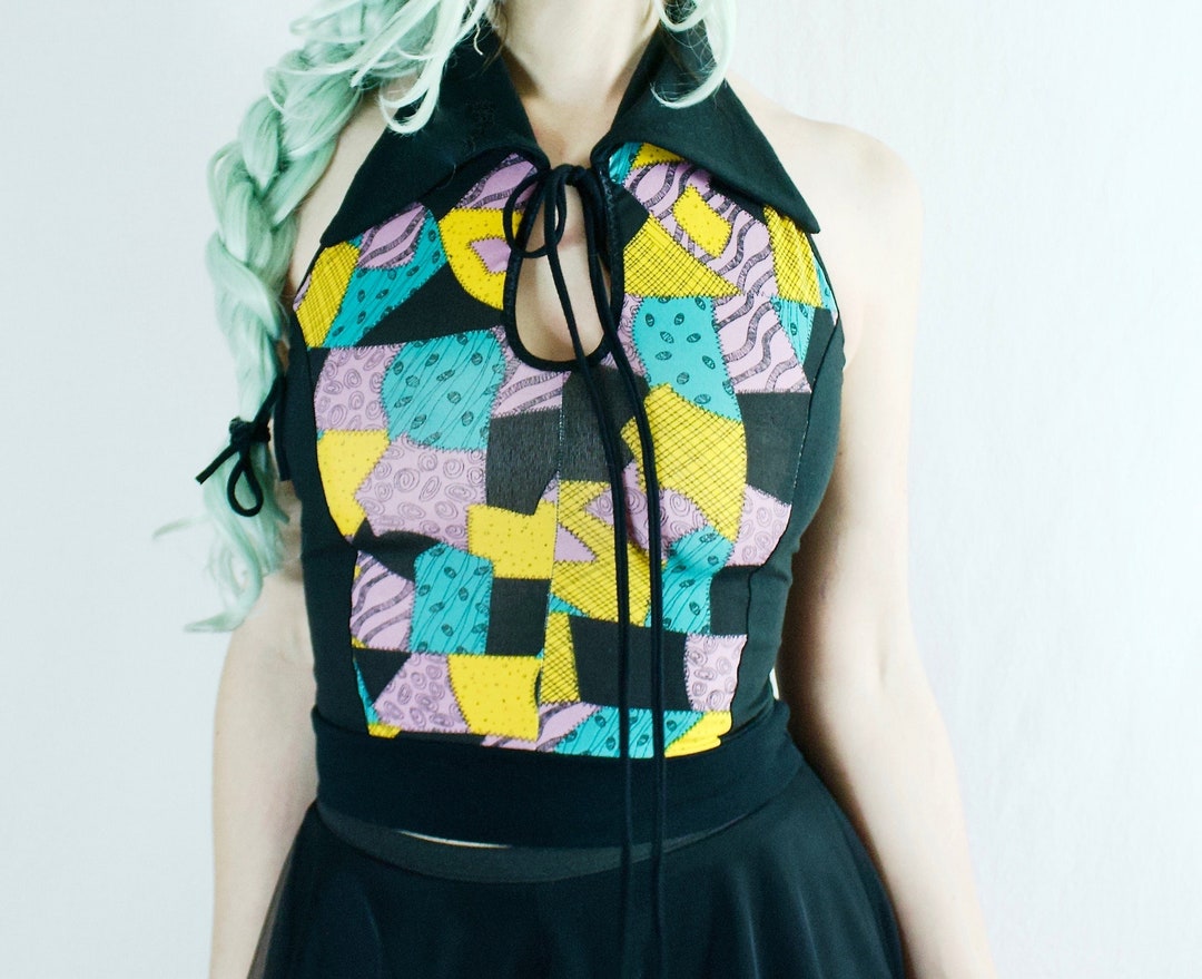 Ragdoll Halter Crop Top, Bat Wing Top, Black Halter Top, Summer Goth ...