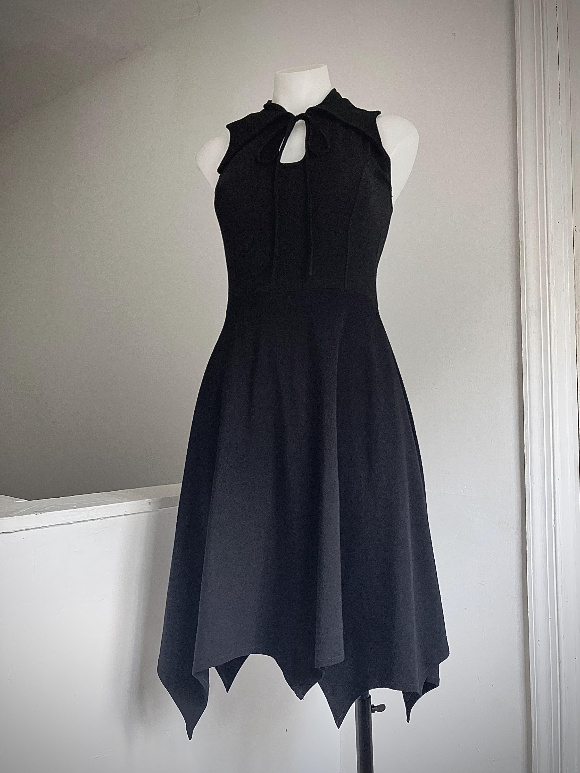 GOTH SUNDRESS, SUMMER Goth Outfit, Bat Wing Dress, Halter Tank Dress ...