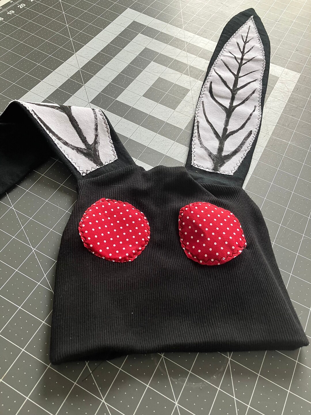 MOTHMAN Knit HAT, Beanie, Stocking Cap, Feather Ear, Mothman Clothing ...