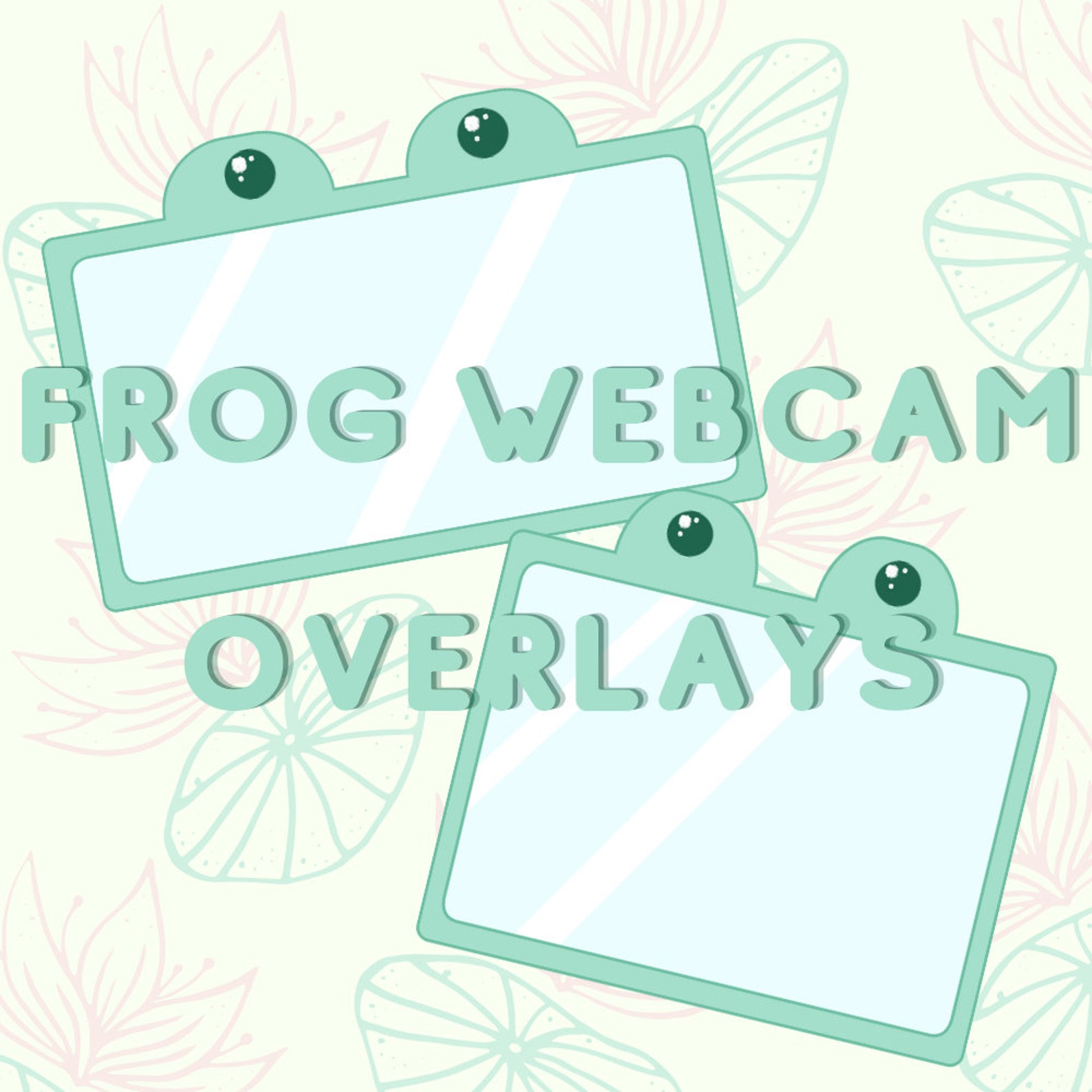 Frog Webcam Overlays Twitch Webcam Border Stream Overlays - Etsy