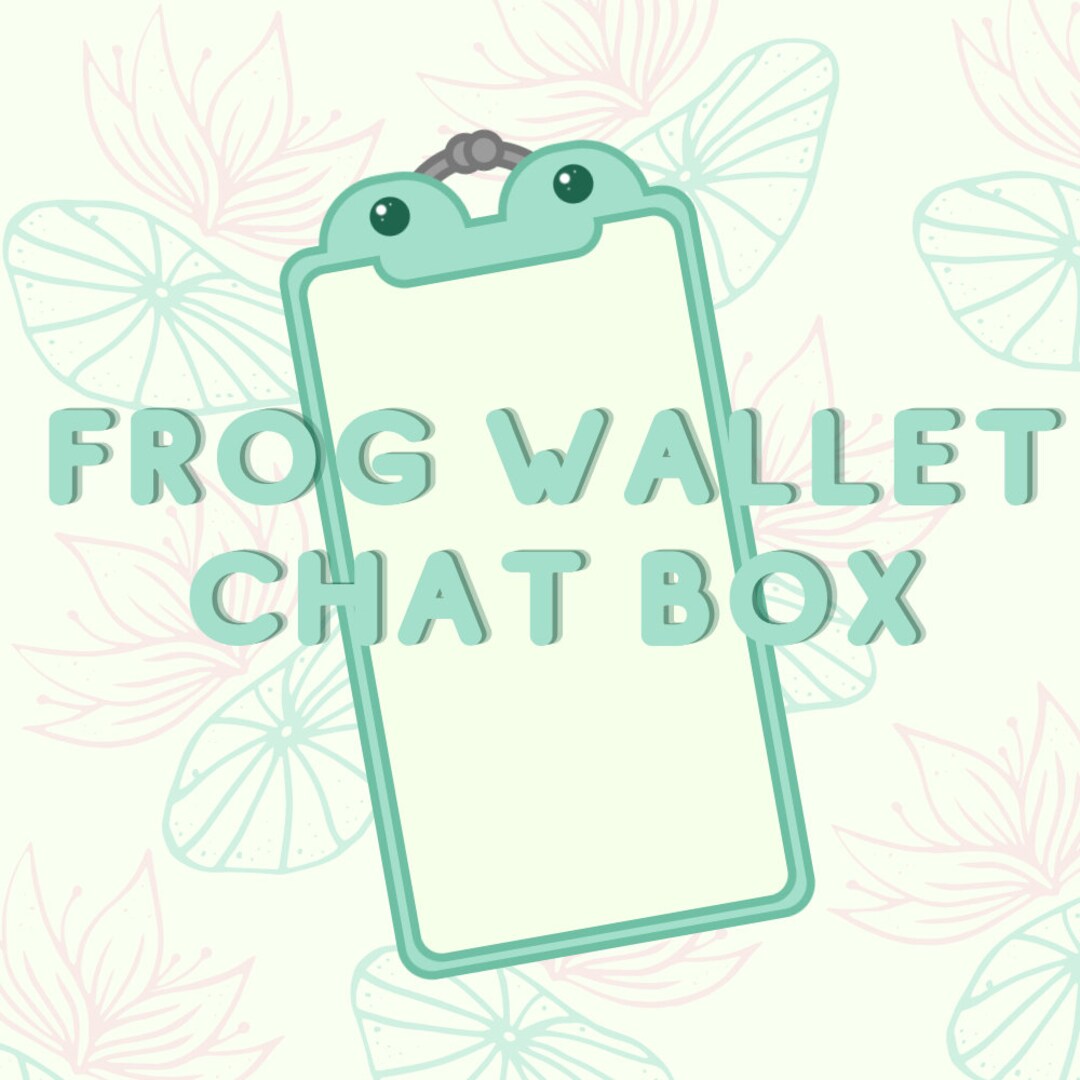 Frog Wallet Chat Box | Twitch Stream Chat Box | Stream Chat Box - Etsy