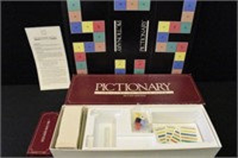 1987 Second Edition Pictionary Board Game - Etsy
