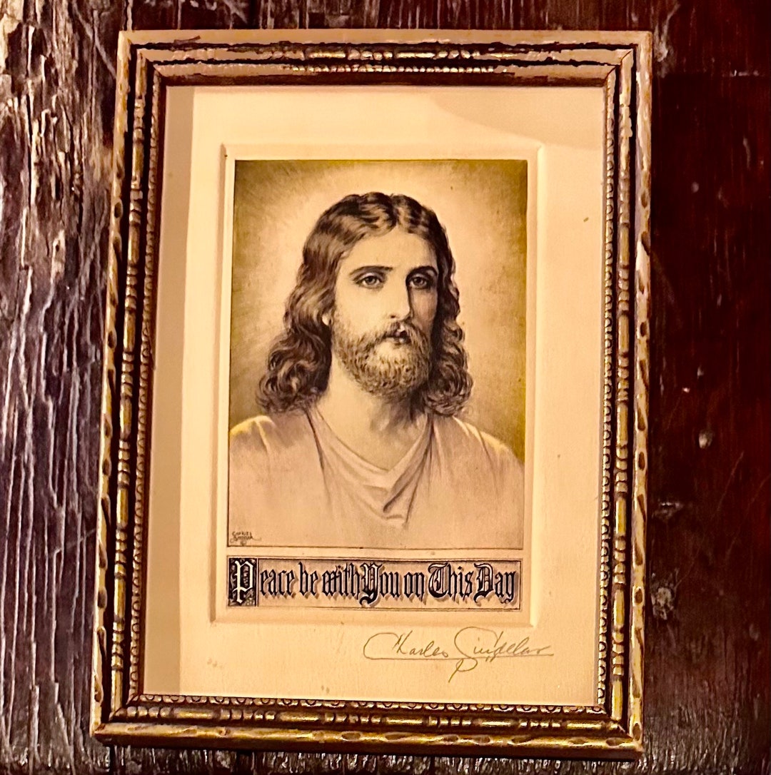 Pencil Signed Print of Jesus Christ by Charles Sindelar - Etsy