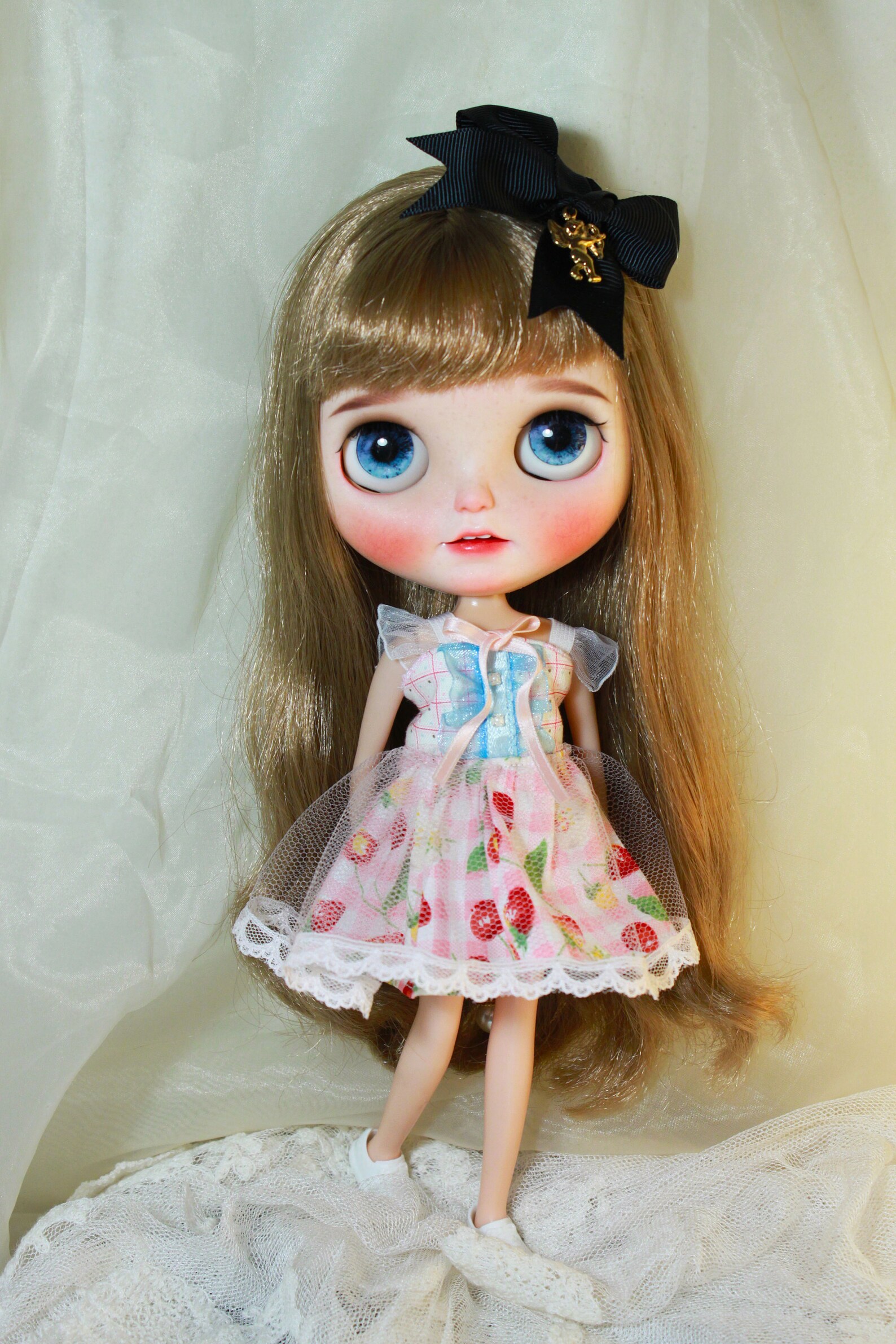 Blythe Dress/blythe Strawberry Double Layer Dress/blythe Outfit/blythe ...