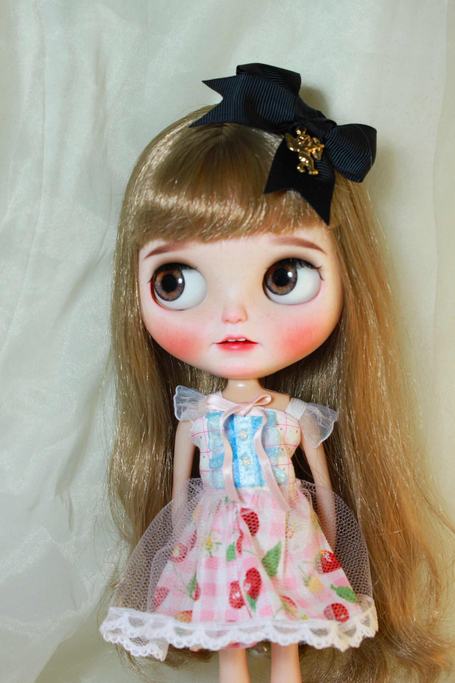 Blythe Dress/blythe Strawberry Double Layer Dress/blythe Outfit/blythe ...