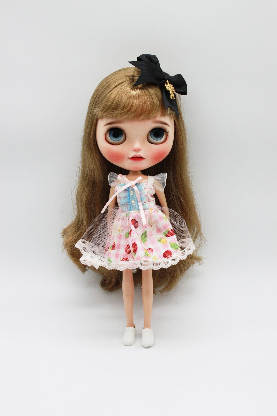 Blythe Dress/blythe Strawberry Double Layer Dress/blythe Outfit/blythe ...