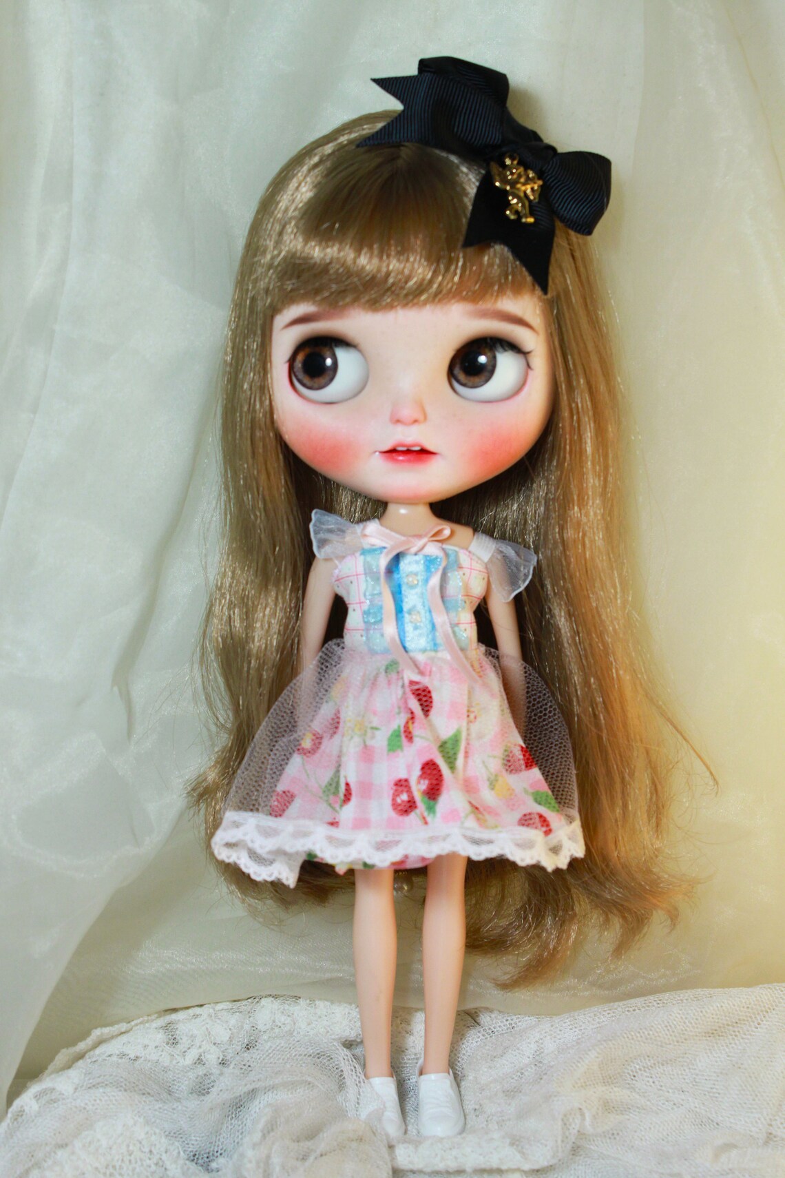Blythe Dress/blythe Strawberry Double Layer Dress/blythe | Etsy