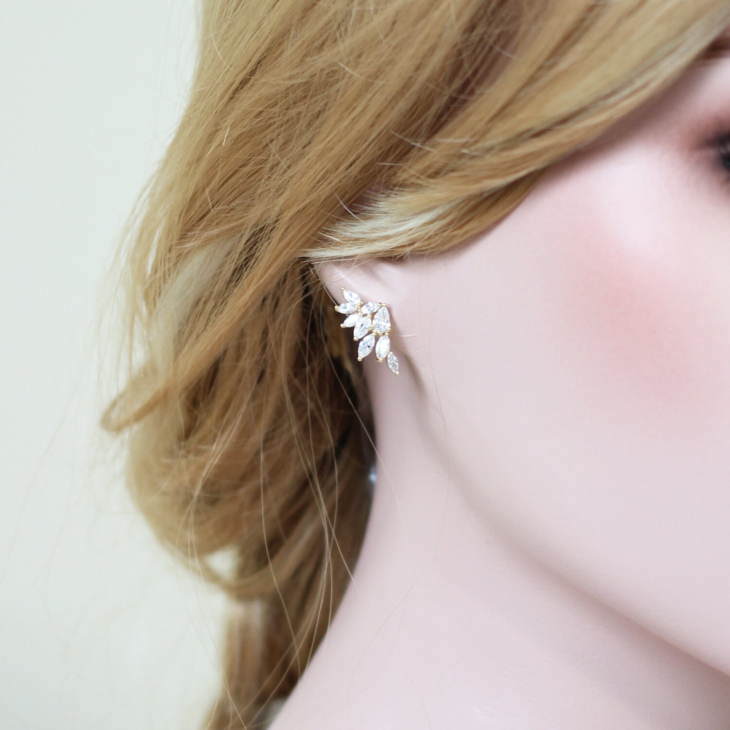 Leaf earrings Angel wing earrings custom earrings card gift | Etsy