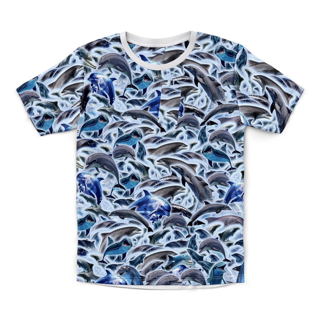 Camisa de delfín Camisa con estampado integral - Etsy España