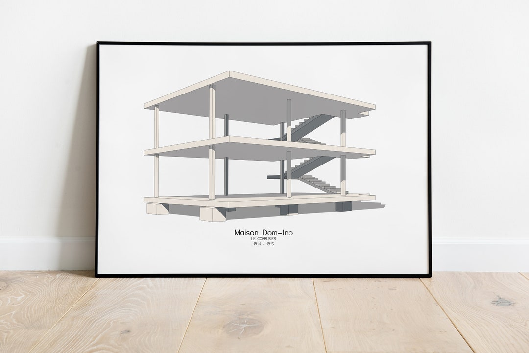 Maison Dom-ino - Le Corbusier - Architecture Print - Digital Download - Etsy