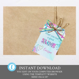 Slime Thank You Favor Tag, Slime Tag- Slime Theme Party, Slime ...