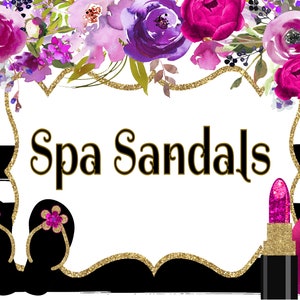 Spa Party Signs, Salon Party Facial Signs, Spa Party , Makeup Spa Party ...