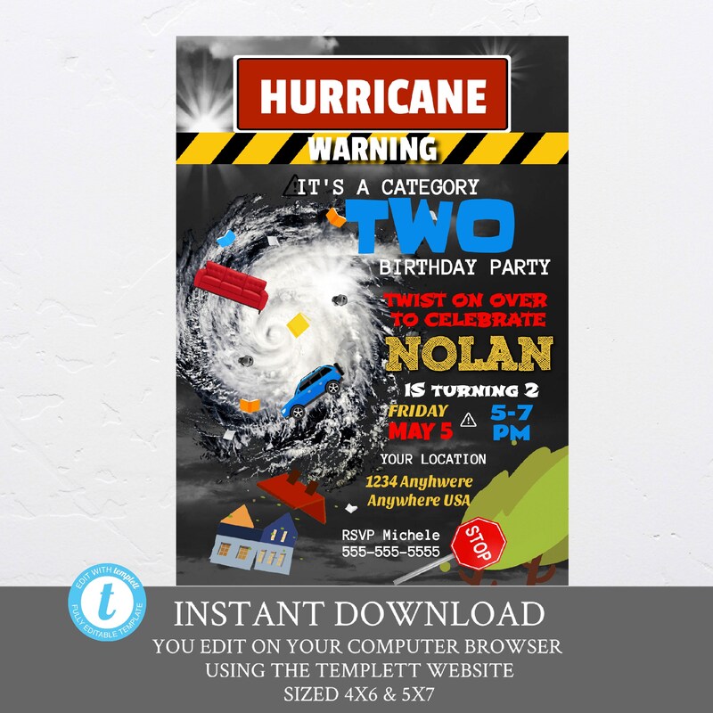 Hurricane Theme Party - Etsy