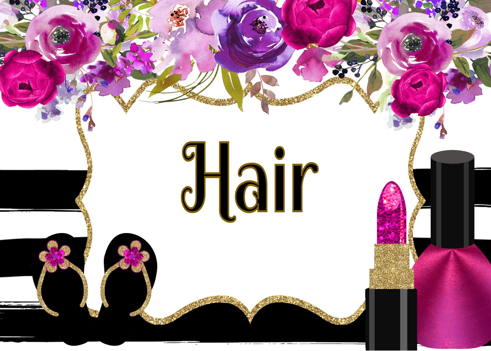 Spa Party Signs Salon Party Facial Signs Spa Party Makeup | Etsy