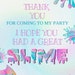 Slime Thank You Slime Thank You Card-slime Theme Party Slime - Etsy