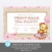 Teddy Bear Tea Party Birthday Invitation, Teddy Bear Balloon Invite ...