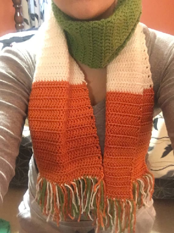 Irish Flag Scarf-Unisex Scarf-St Patricks Day Scarf-Handmade | Etsy