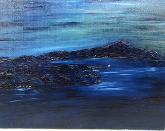 Moon Rise Painting - Etsy