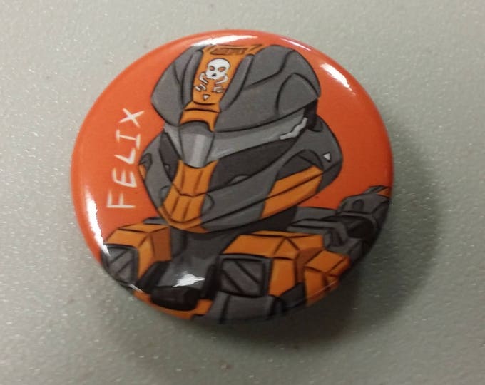 Felix Red Vs Blue 1.5 Pin - Etsy