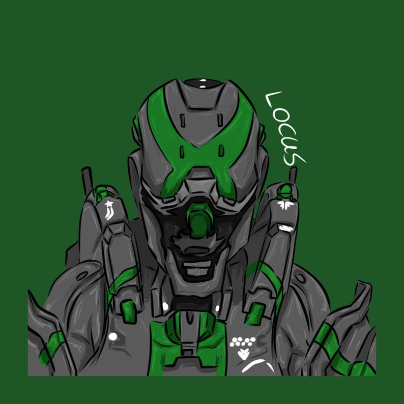 Red Vs Blue Locus 3 Sticker | Etsy