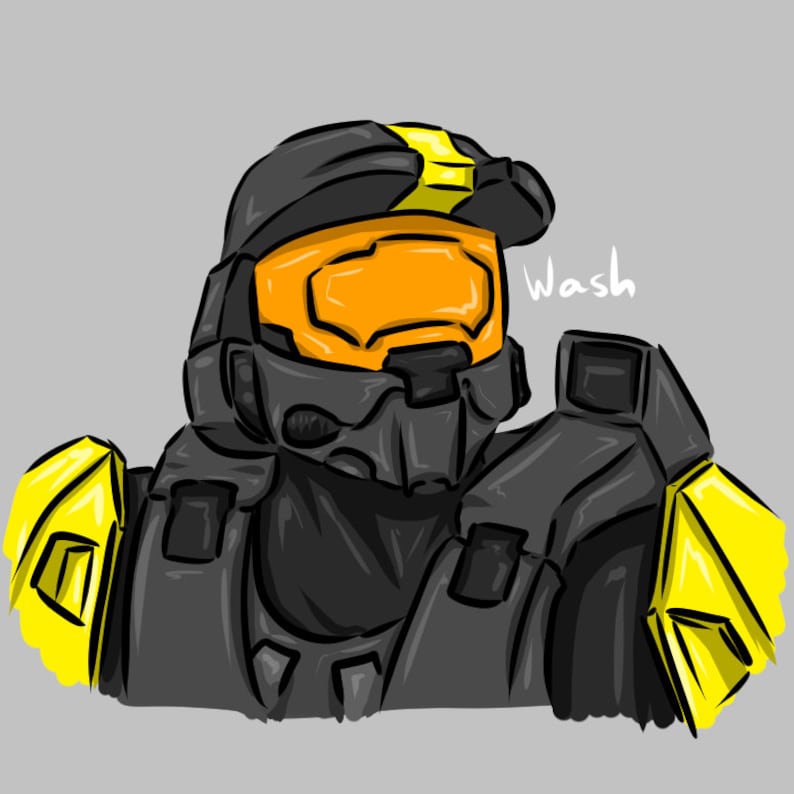 Red Vs Blue Agent Washington 3 Sticker - Etsy