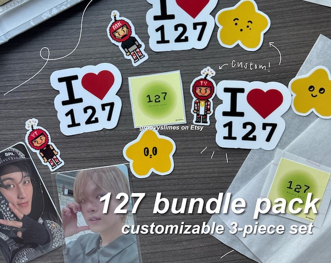 BUNDLE: Nct 127 Custom Sticker Pack (3 Pcs) | Nct Merch, Ncit Sticker ...