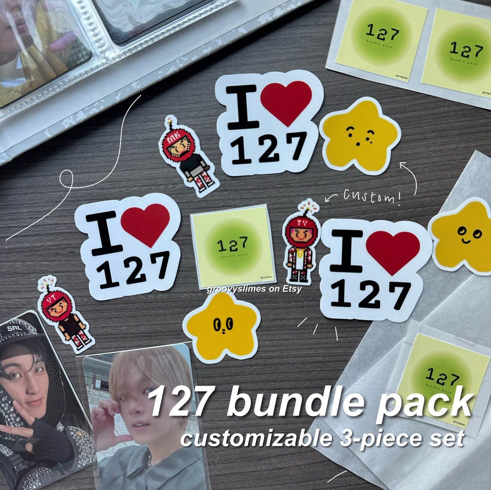 BUNDLE: Nct 127 Custom Sticker Pack (3 Pcs) | Nct Merch, Ncit Sticker ...