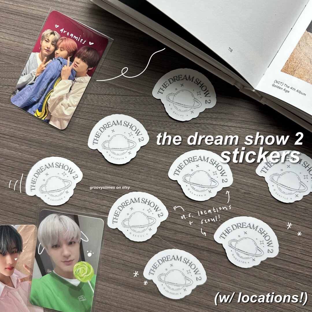 The Dream Show 2 Stickers USA Leg Seoul Nct Merch, Nct 127, Nct Dream ...