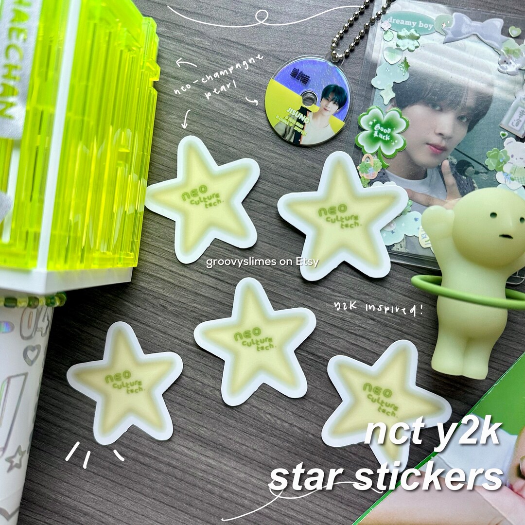 Aesthetic Nct Y2k Star Stickers | Nct Merch, Subtle Nct Sticker, Nct ...