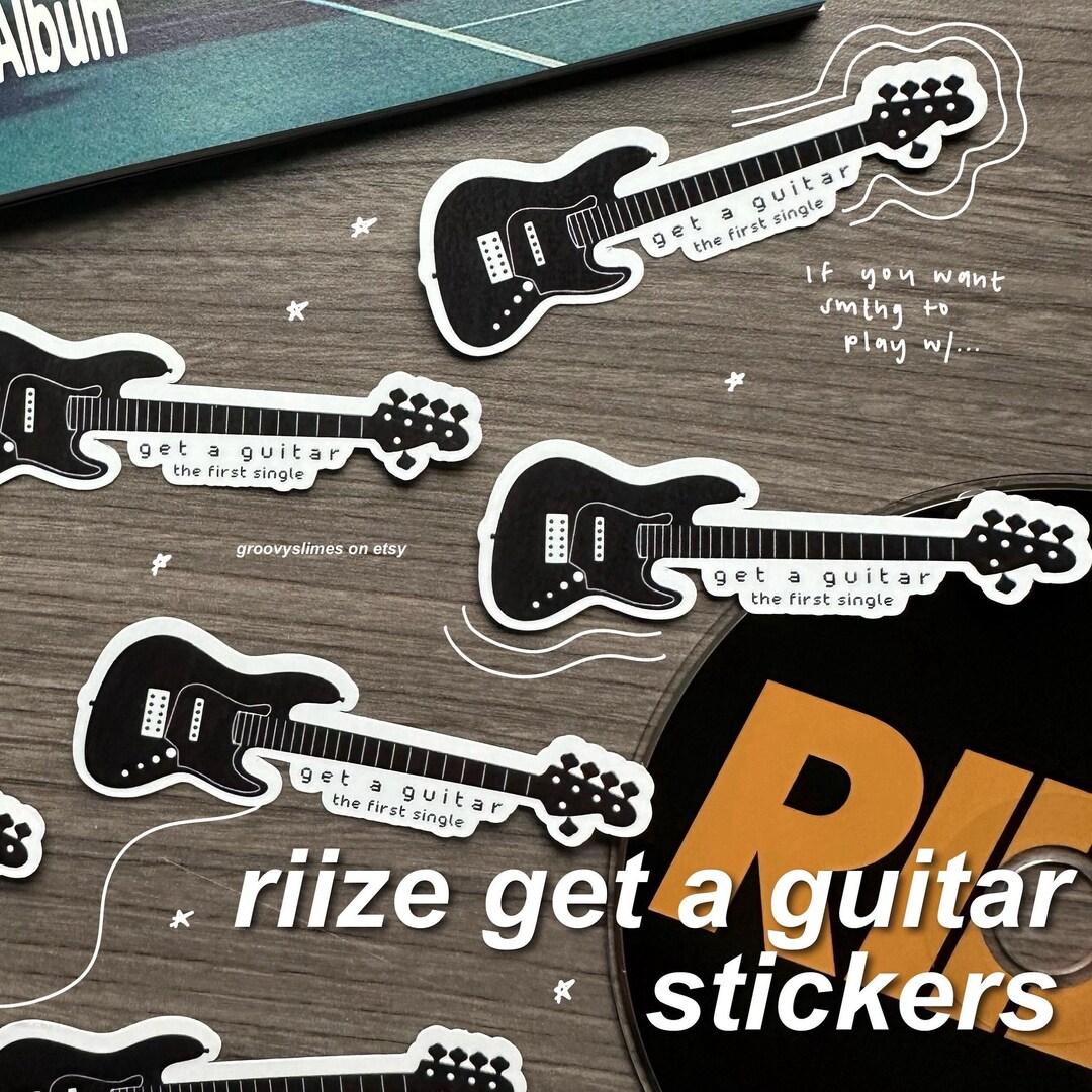 Riize Get a Guitar Sticker Riize Merch, Riize Sticker, Riize, Rize ...