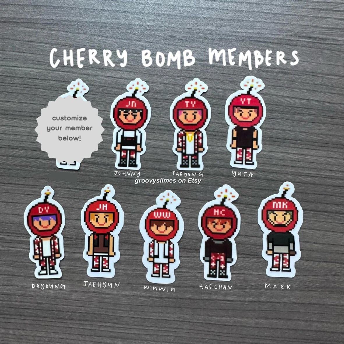 BUNDLE: Nct 127 Custom Sticker Pack (3 Pcs) | Nct Merch, Ncit Sticker ...