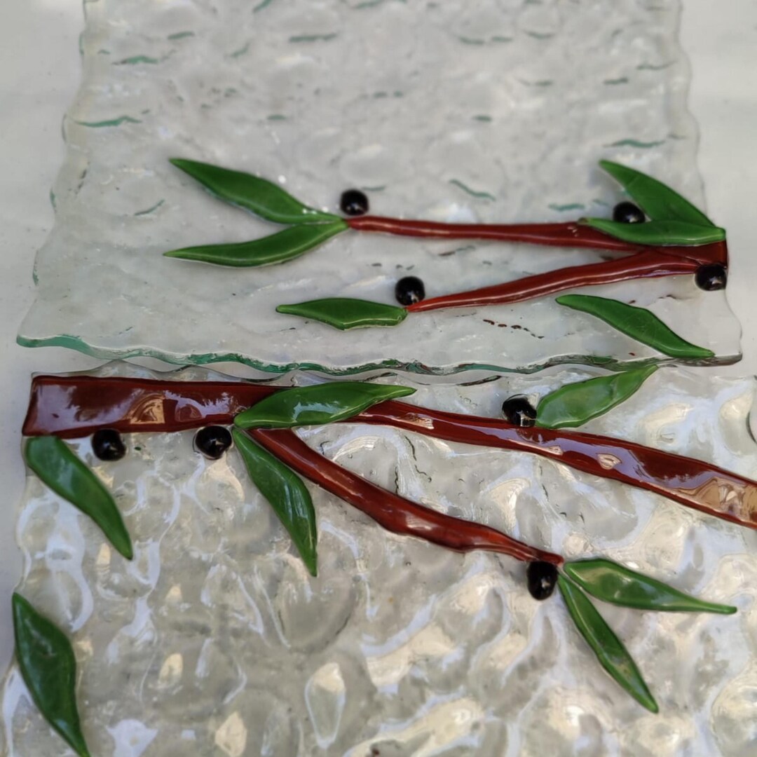 Perfectly Paired: Fusion Glass Square Plates Set - Etsy
