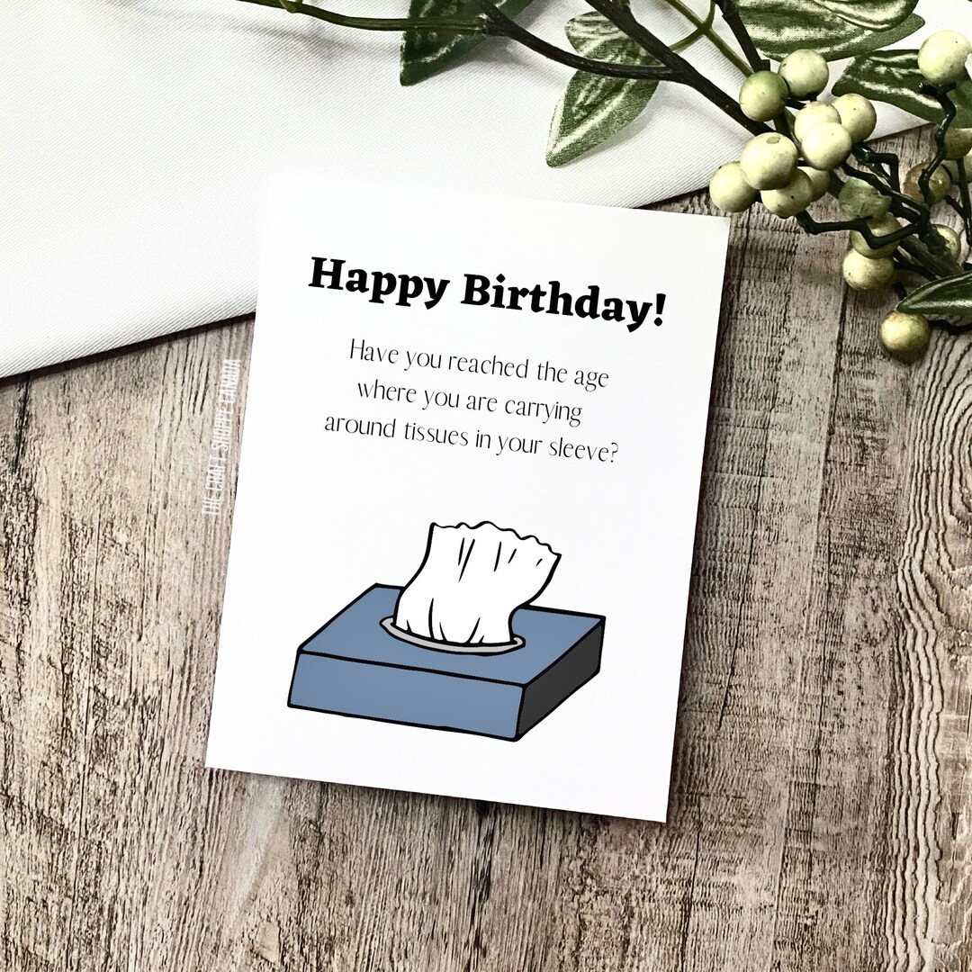 Greeting Card Old Age Birthday Card - Etsy