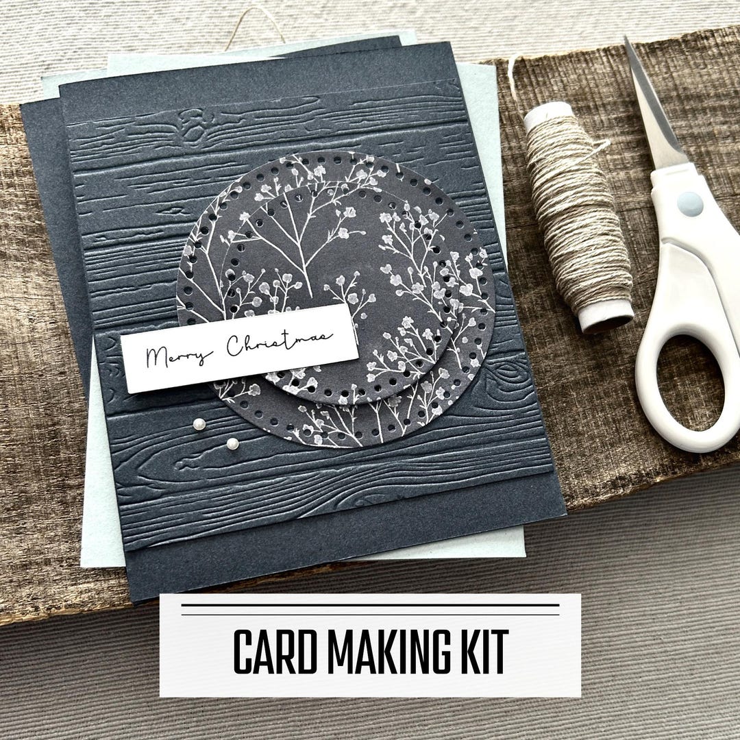 Card Making Kit | Festive Cards | Handmade Holiday Cards - Etsy UK