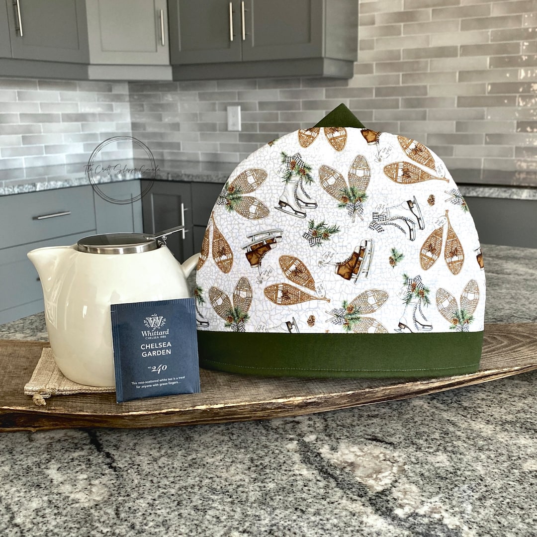 Winter Cabin Tea Cozy Festive Christmas Teapot Cover Handcrafted Gift ...