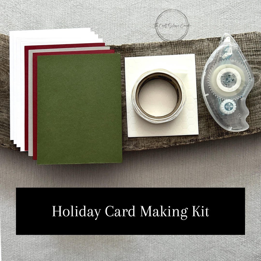 Holiday Card Kit DIY Christmas Craft Box for Crafter Handmade Cards ...