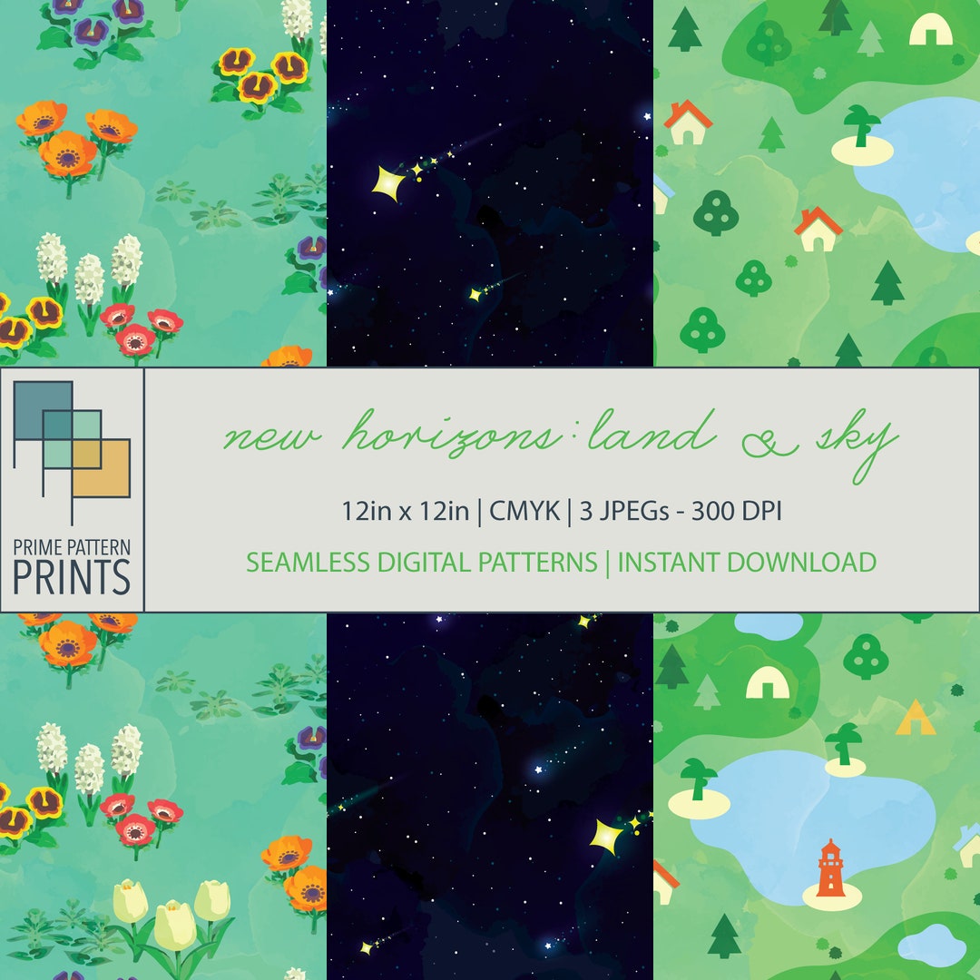 ACNH Pattern, New Horizons Pattern, Animal Crossing, Seamless Pattern ...